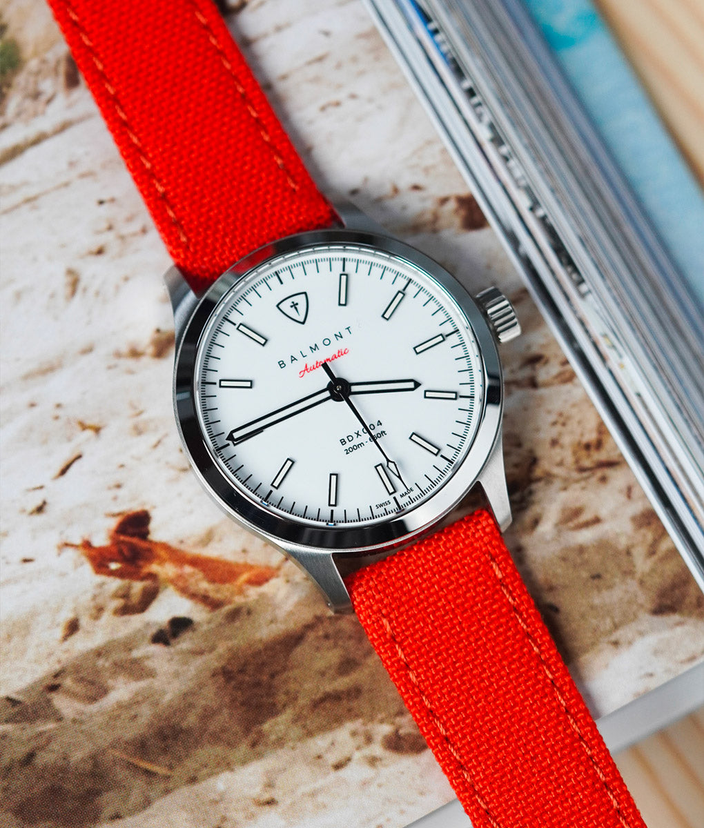Bracelet de Montre en Cordura Orange - LE PETIT POUSSOIR (Shop)